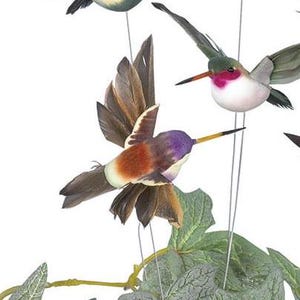 Spring Summer Natural Hummingbird Floral Picks - Set of 6 - Etsy