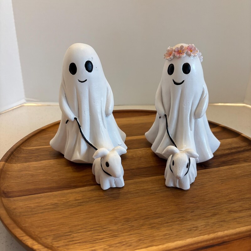 Ghost Walking Dog Statue - Etsy