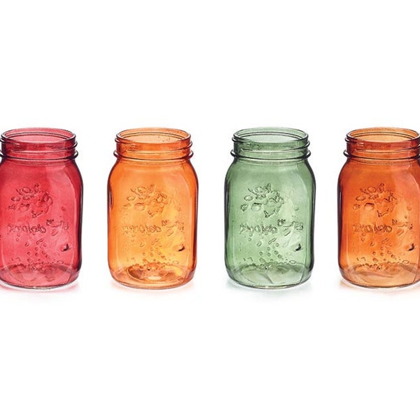 Colored Mason Jars - Etsy