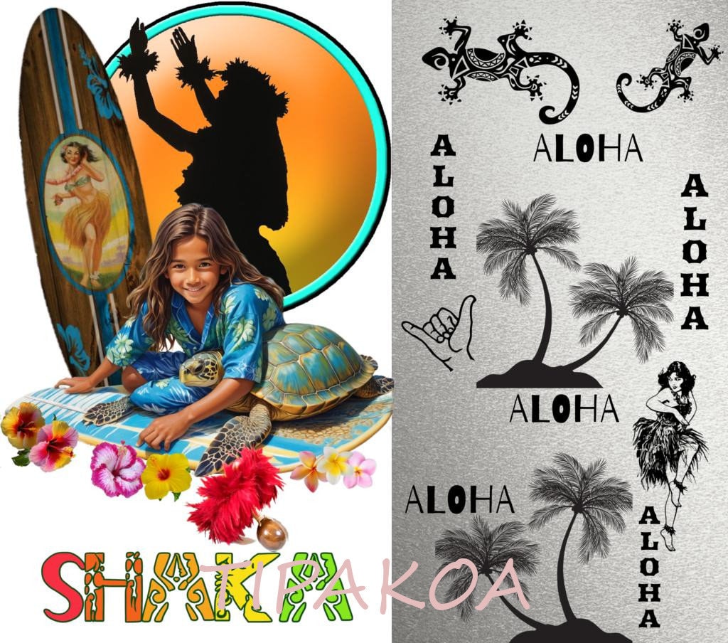 Transparent Tumbler Wrap Design - Hawaiian Polynesian Portrait - 20 Oz ...