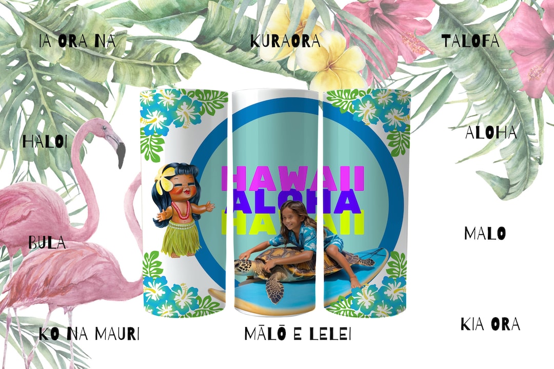 Transparent Tumbler Wrap Design - Hawaiian Polynesian Portrait - 20 Oz ...