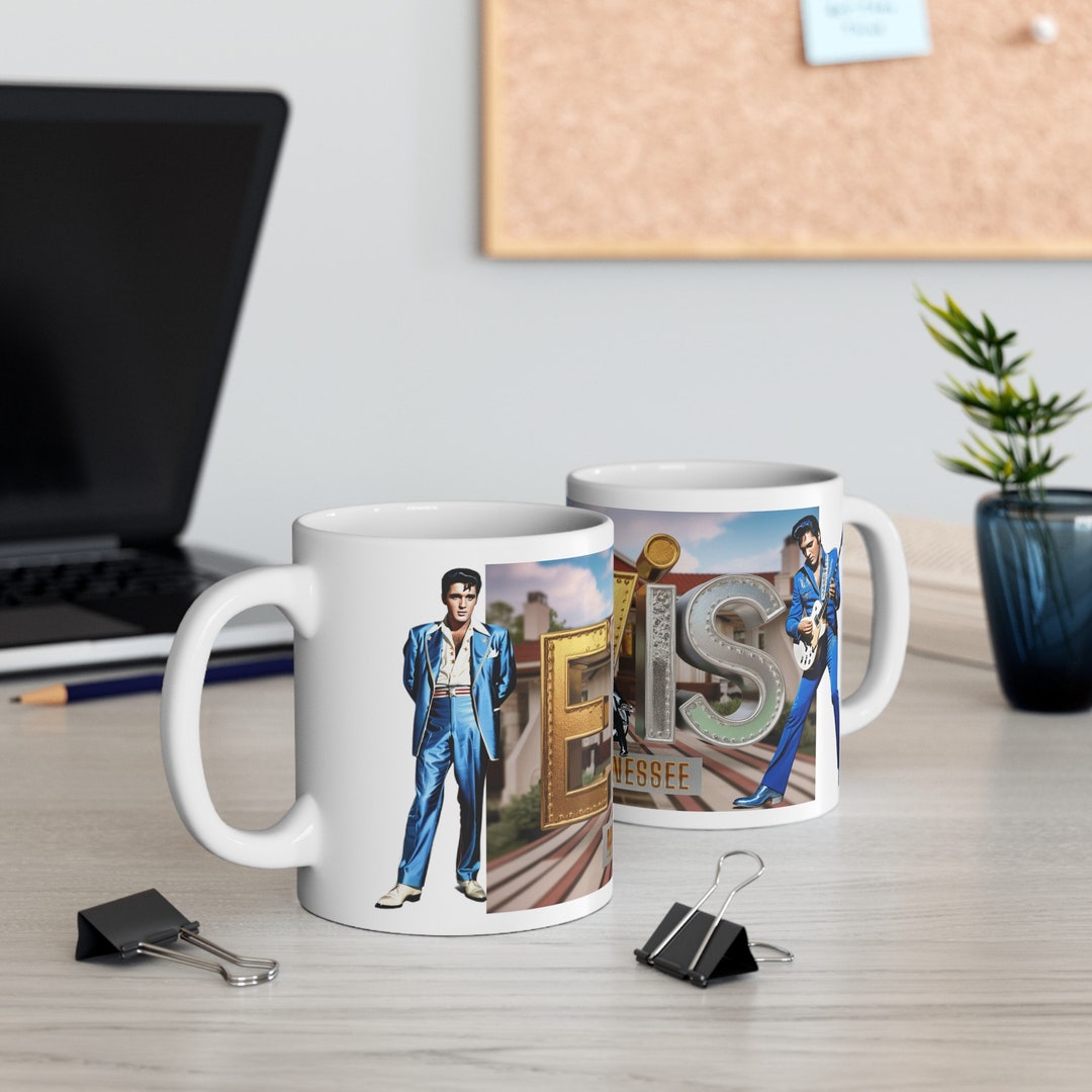 Elvis in Three Positions Front of His 3d Name Letters Motorcycle ...