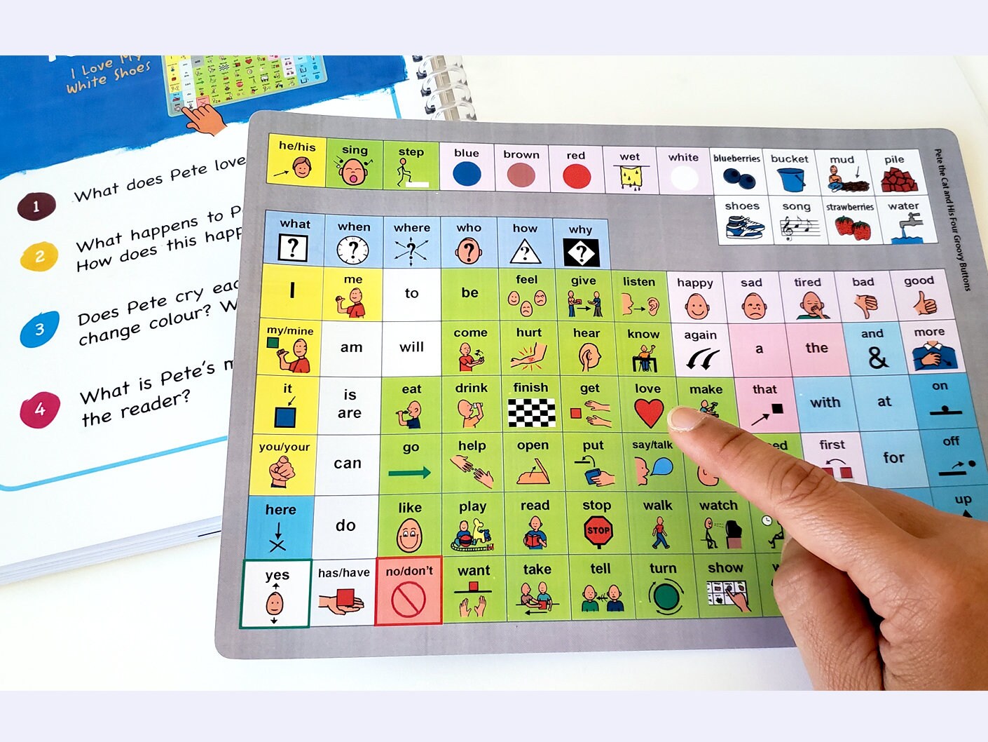 I Love My White Shoes Pete the Cat Adapted Children's Book Disability ...