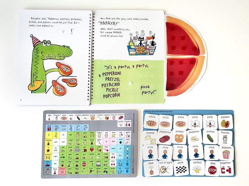Pete the Cat Perfect Pizza Party Adapted Children's Book Disability ...