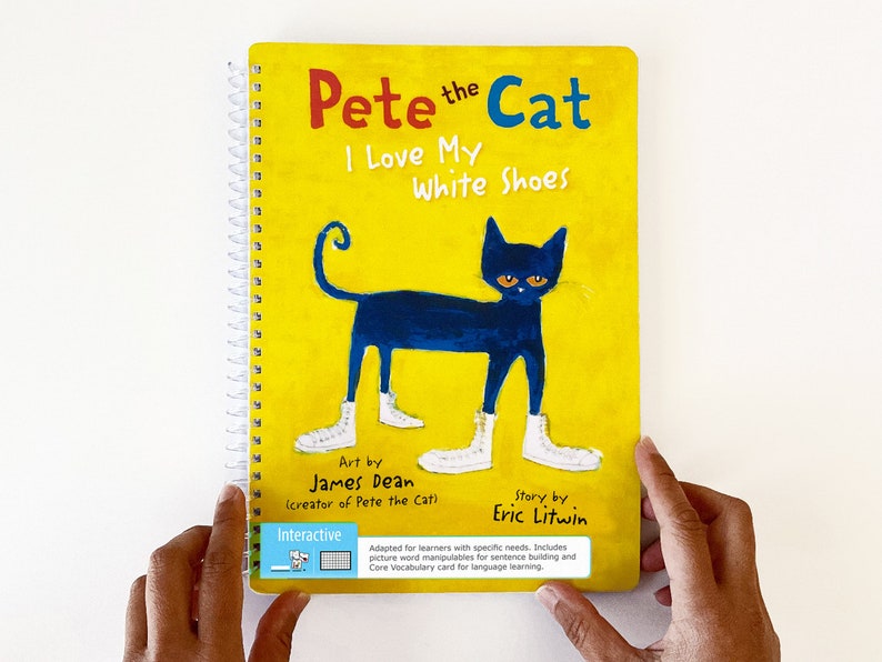 I Love My White Shoes Pete the Cat Adapted Children's Book Disability ...