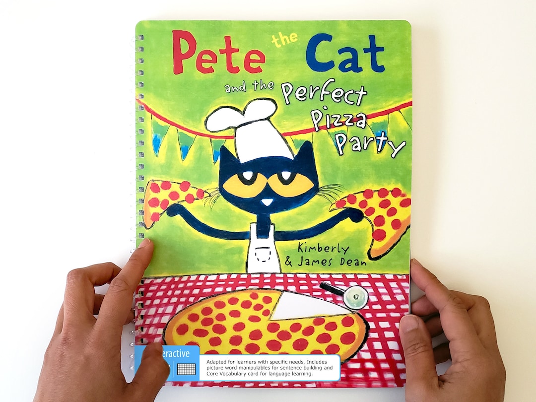 Pete the Cat Perfect Pizza Party Adapted Children's Book Disability ...