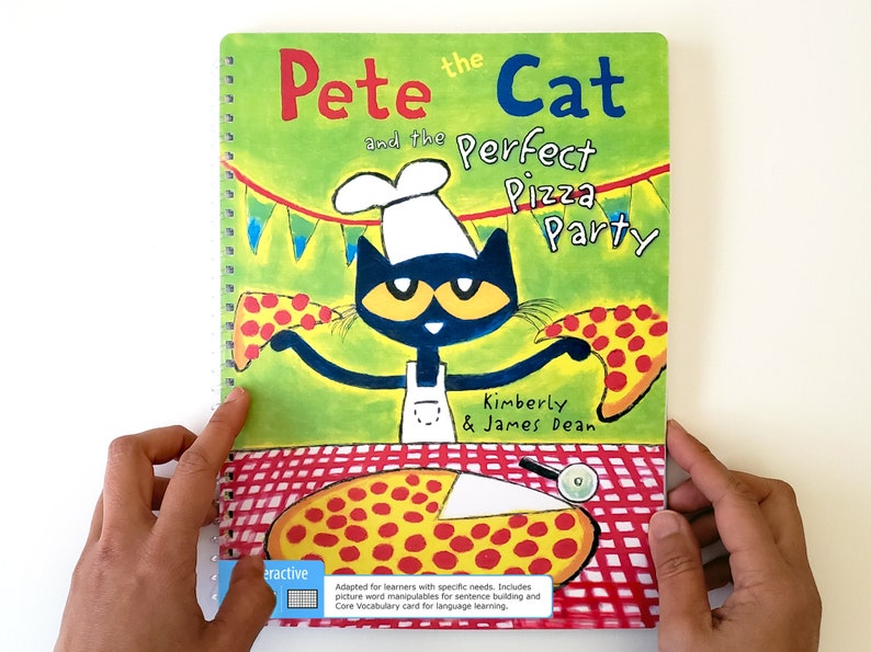 Pete the Cat Perfect Pizza Party Adapted Children's Book Disability ...