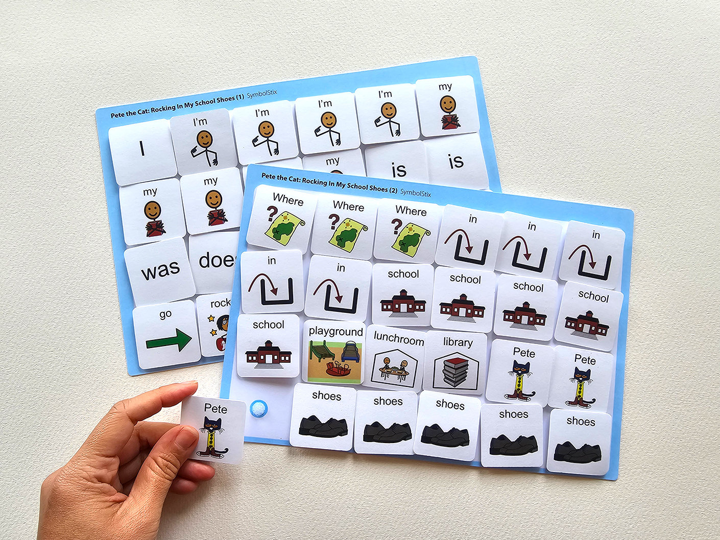 Pete the Cat Rocking in My School Shoes Adapted Children's Book Autism ...