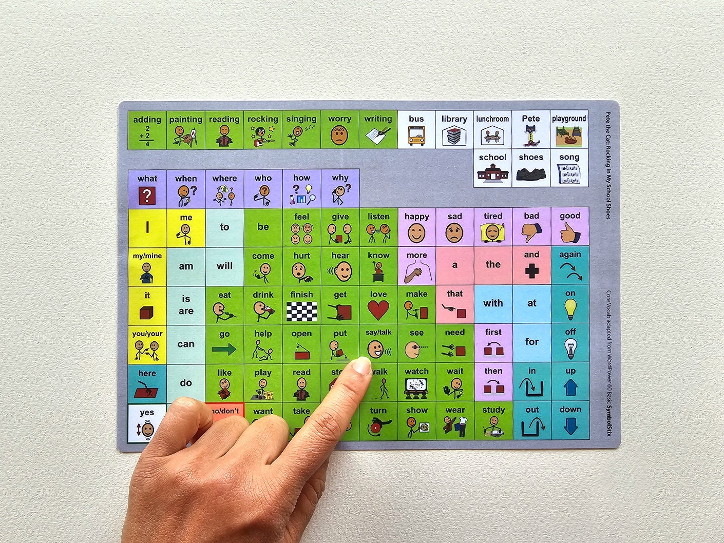 Pete the Cat Rocking in My School Shoes Adapted Children's Book Autism ...