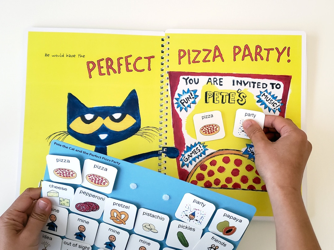 Pete the Cat Perfect Pizza Party Adapted Children's Book - Etsy