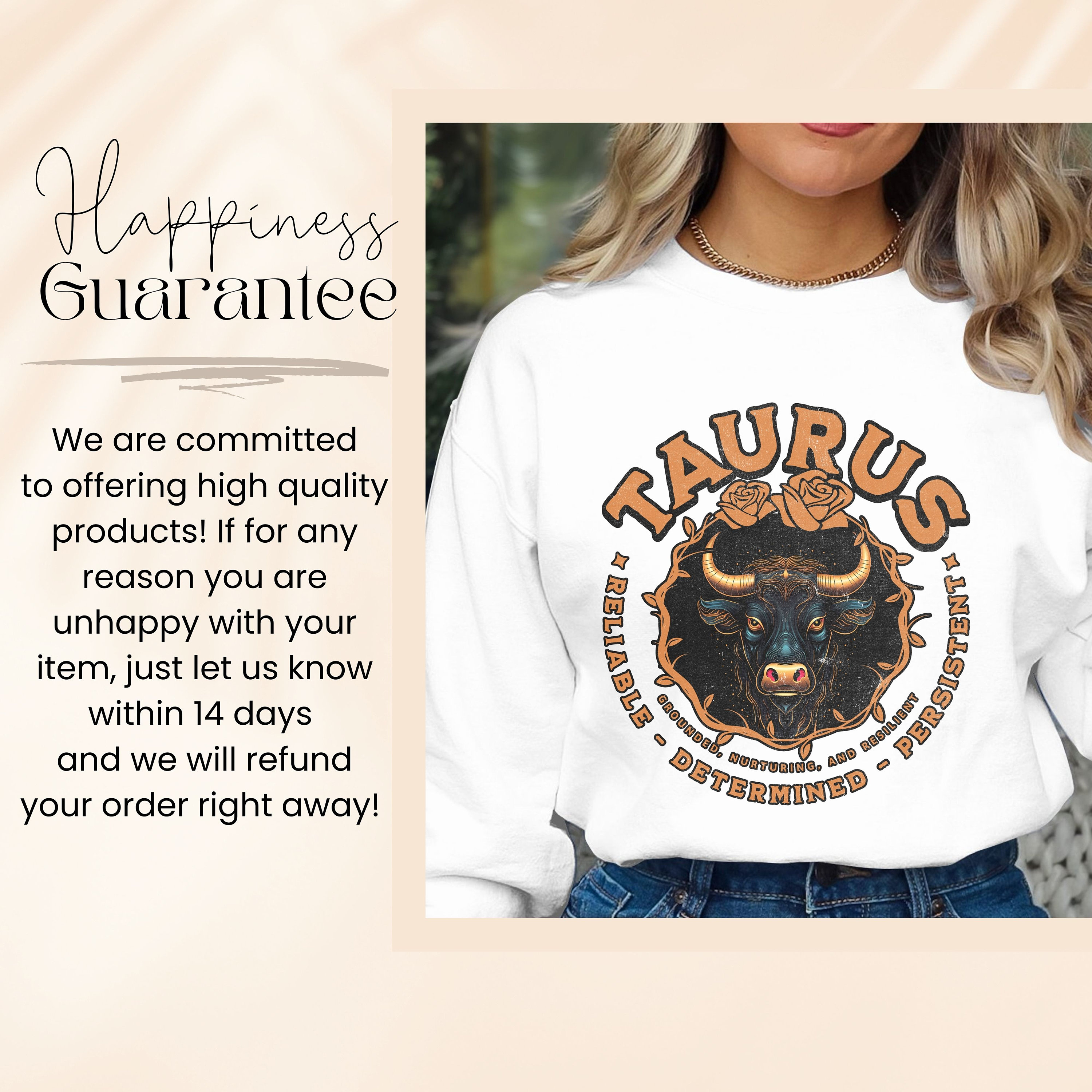 Taurus Sweatshirt Zodiac Sweater Retro Taurus Sweatshirt - Etsy