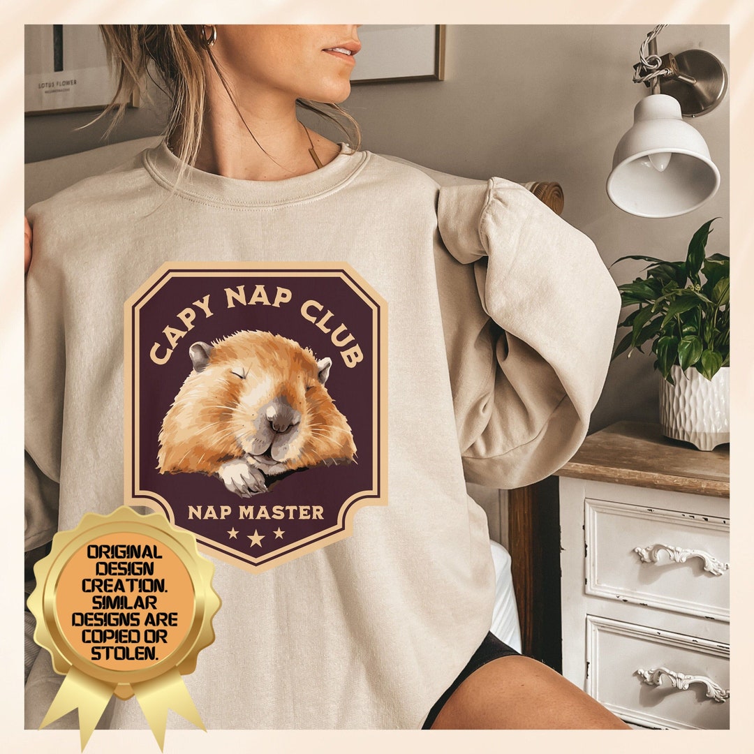 Funny Capybara Sweatshirt, Capybara Clothing, Capybara Lover Gift ...