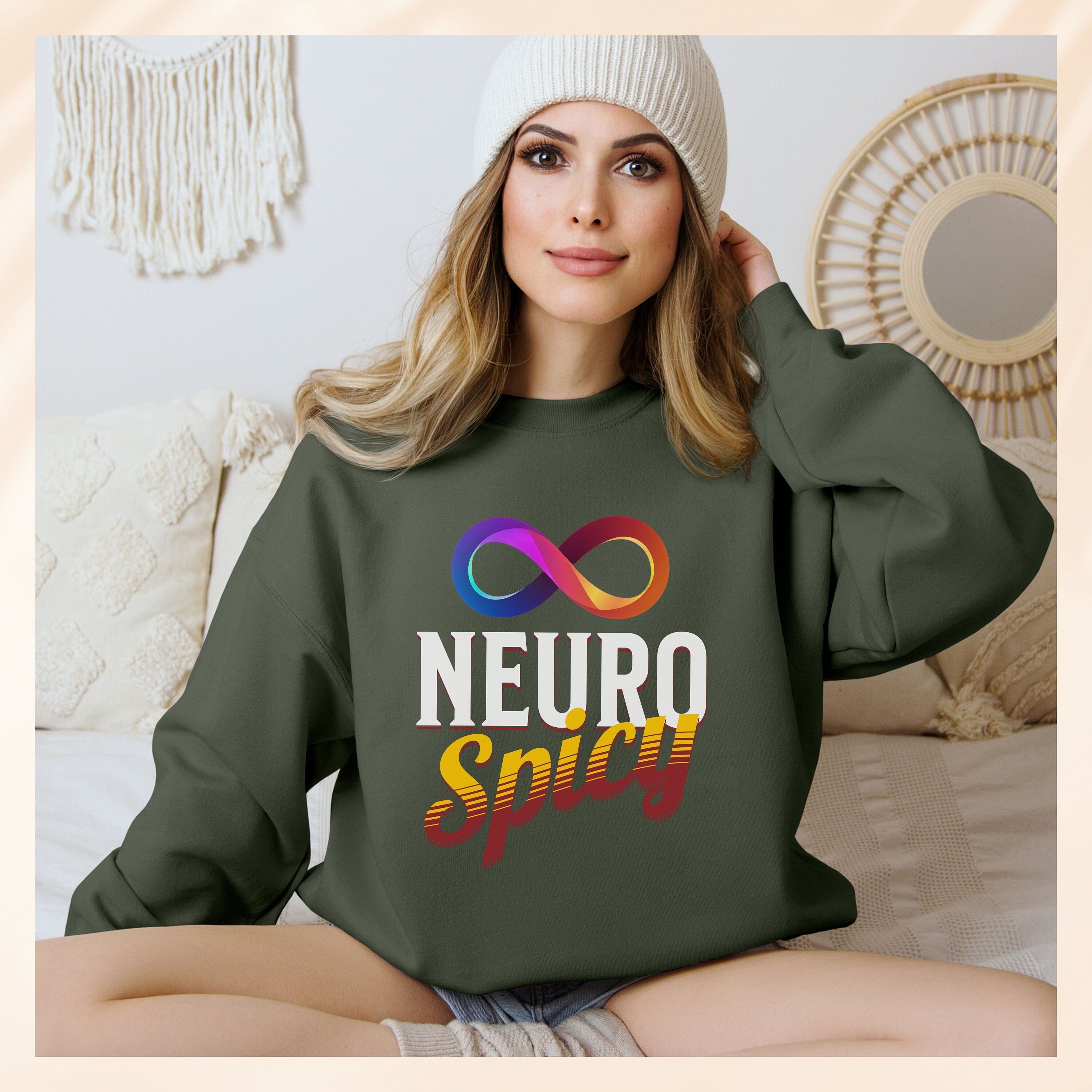 Neurospicy Autism Awareness Symbol Sweatshirt, Autism Sweatshirt ...