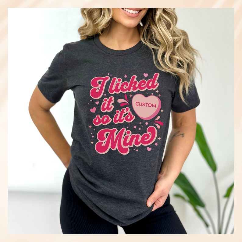 Personalized I Licked It Adult Humor Matching Couple Shirt, Raunchy ...
