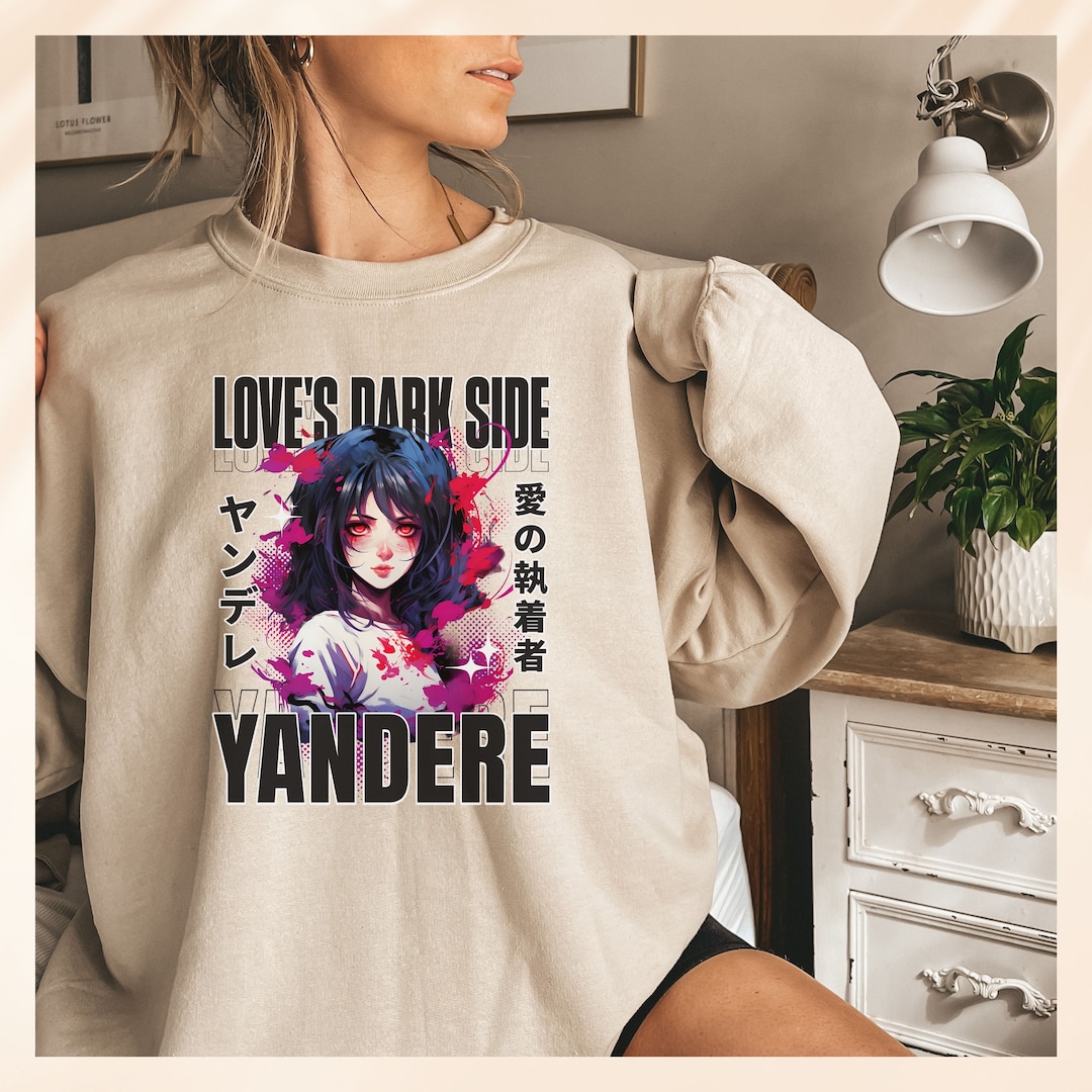 Yandere Anime Sweatshirt, Yandere Sweater for Woman, Anime Sweatshirt ...