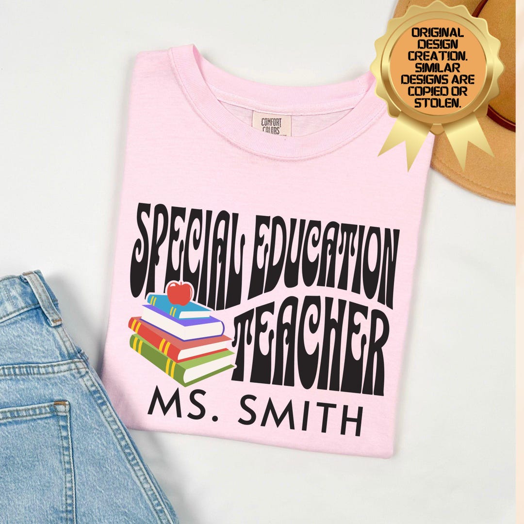 Custom SPED Teacher Shirt, Comfort Colors® Retro Special Education ...