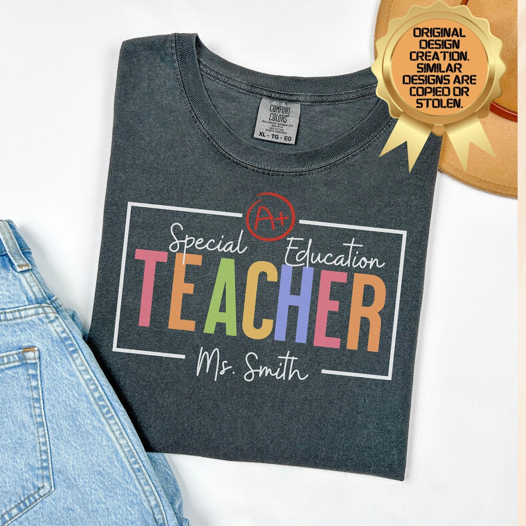 Custom SPED Teacher Shirt, Comfort Colors® Retro Special Education ...