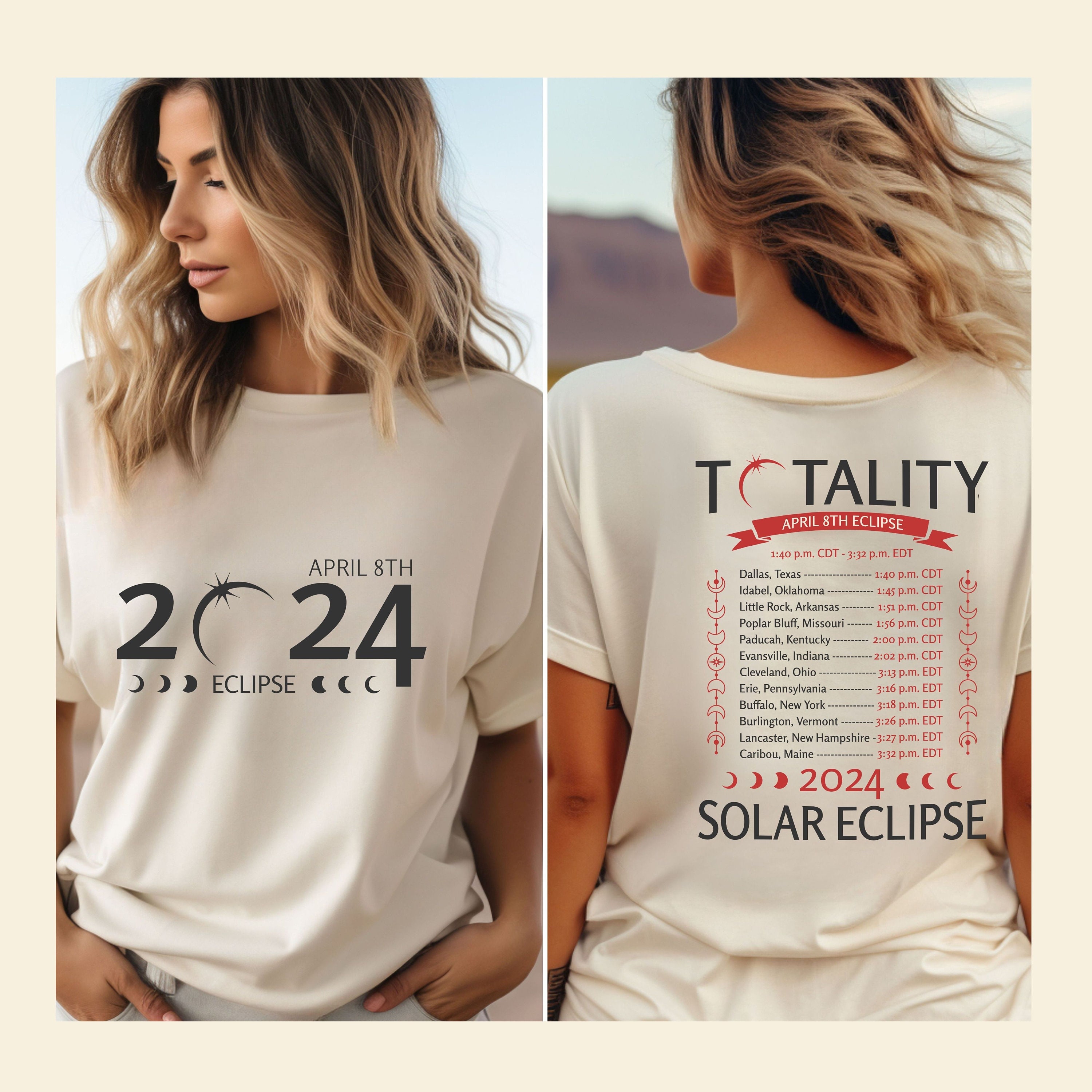 Total Solar Eclipse April 2024 Shirt, American Solar Eclipse 4.8.24 ...