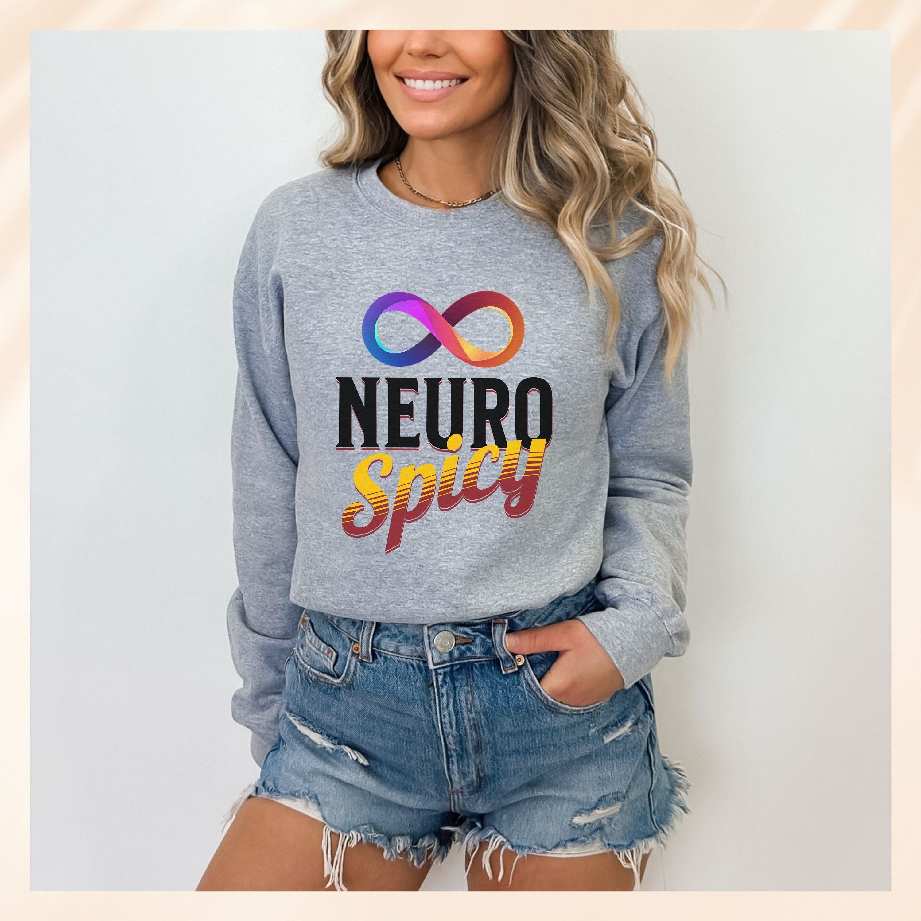 Neurospicy Autism Awareness Symbol Sweatshirt, Autism Sweatshirt ...