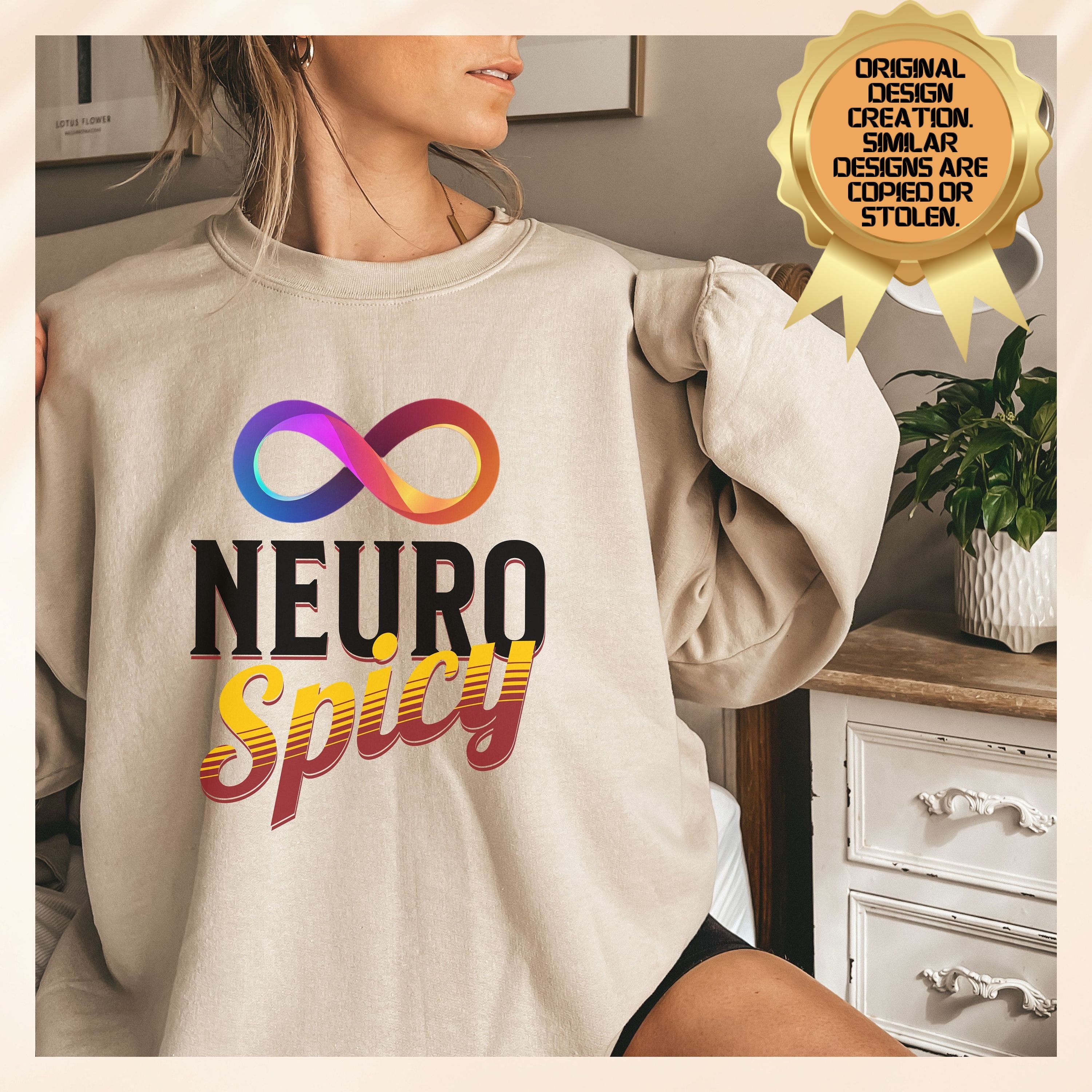 Neurospicy Autism Awareness Symbol Sweatshirt, Autism Sweatshirt ...