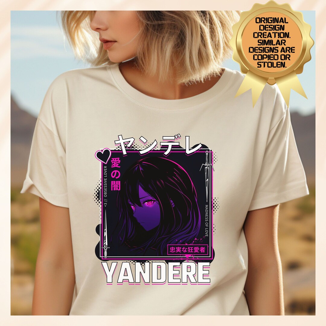 Anime Yandere Shirt, Yandere Tshirt for Woman, Anime Tee for Teens or ...