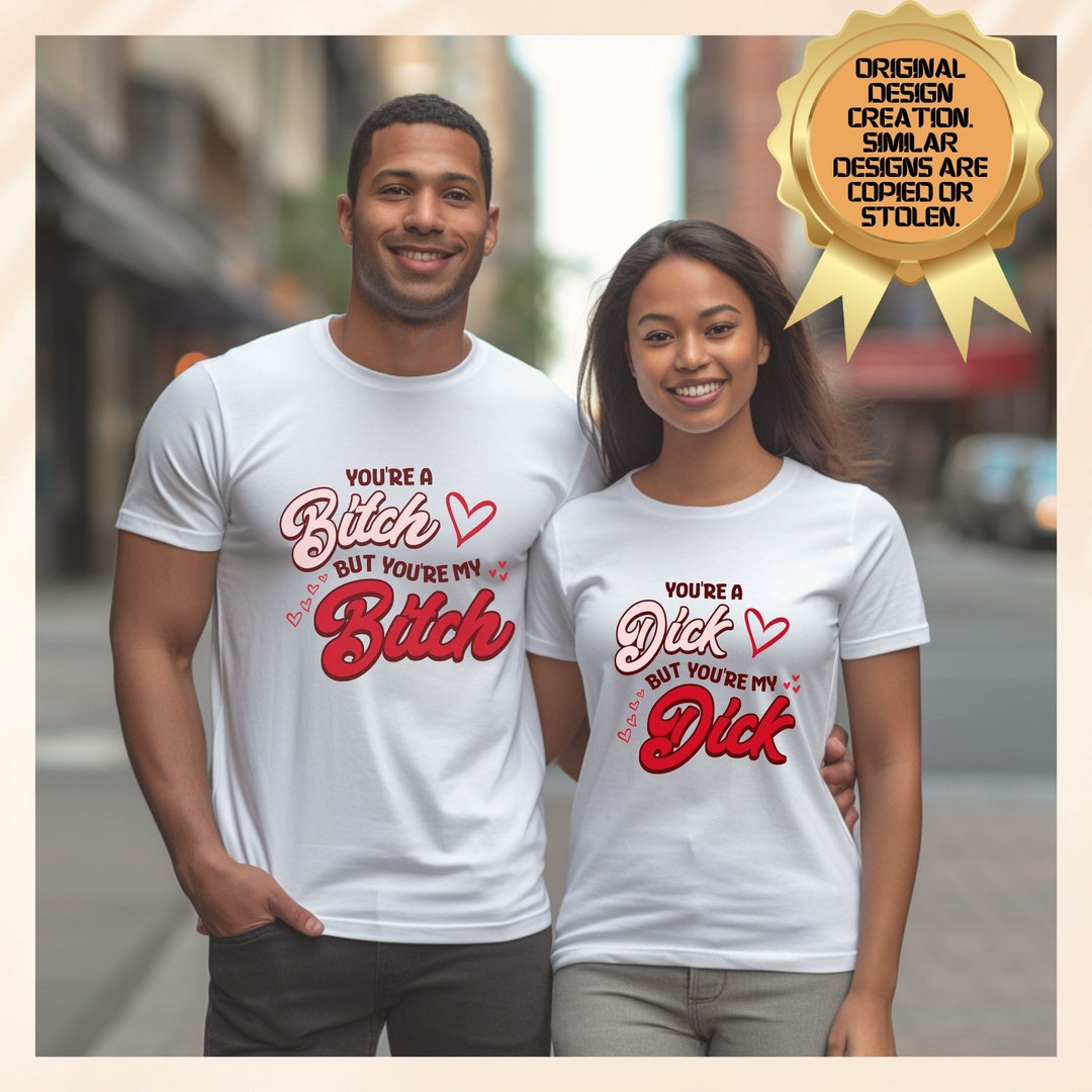 Personalized Retro Adult Humor Matching Couple Shirt, Raunchy Couples ...