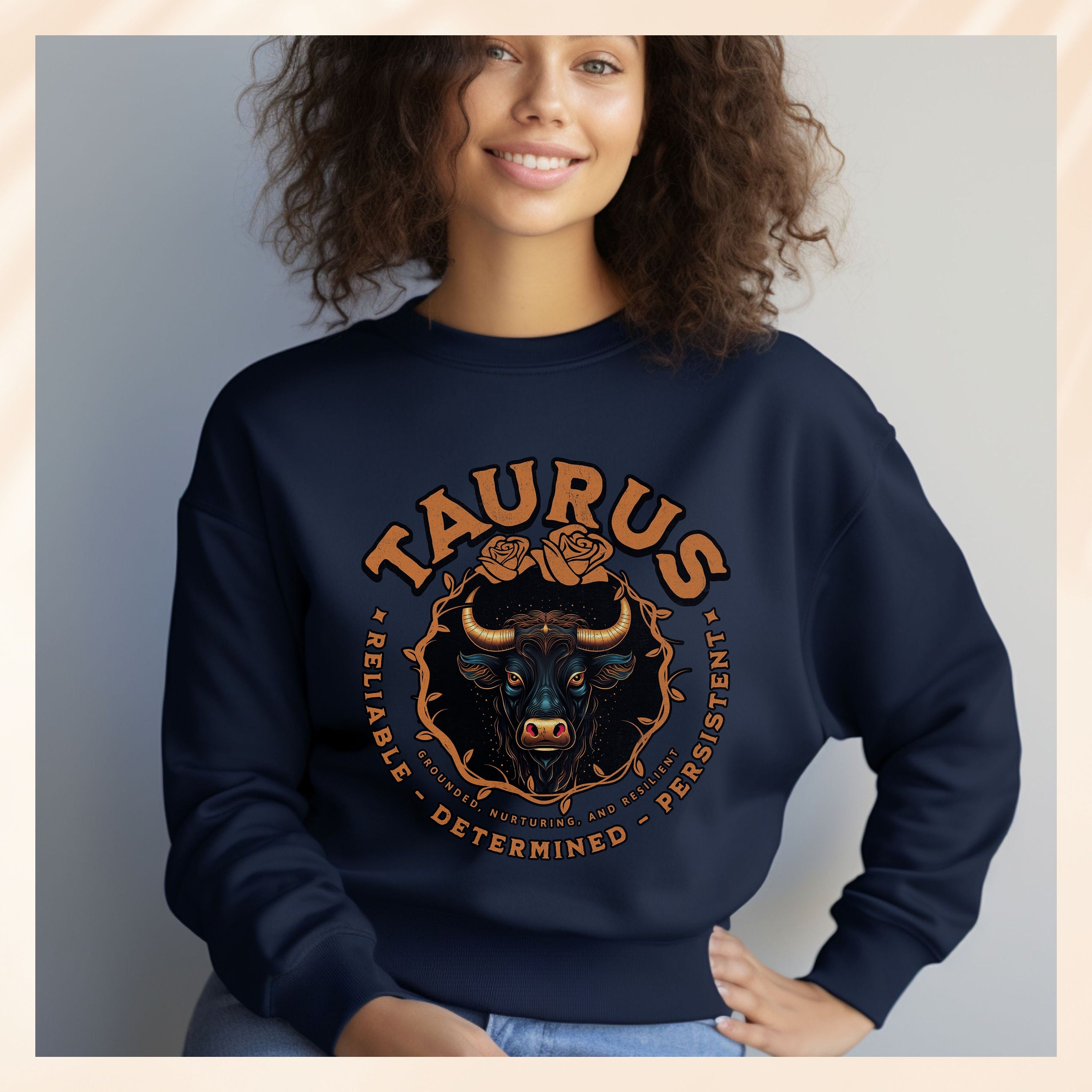 Taurus Sweatshirt Zodiac Sweater Retro Taurus Sweatshirt - Etsy
