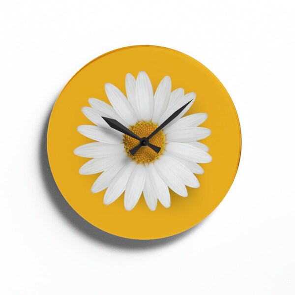 Yellow Wall Clock - Etsy