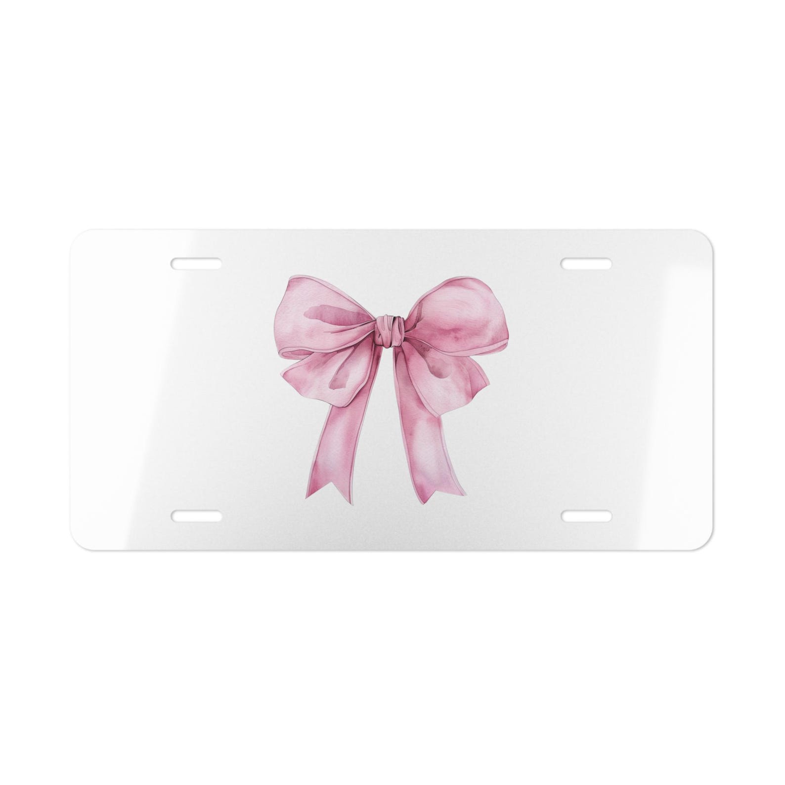 Coquette Bow License Plate, Pink Bow Front License Plate, Girly License ...