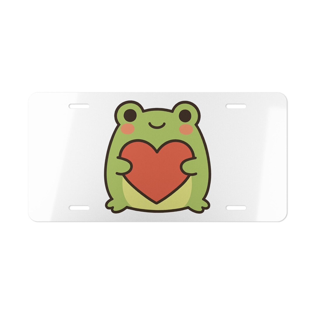 Cute Anime Kawaii Frog License Plate, Reptile Frog Car Tag - Etsy