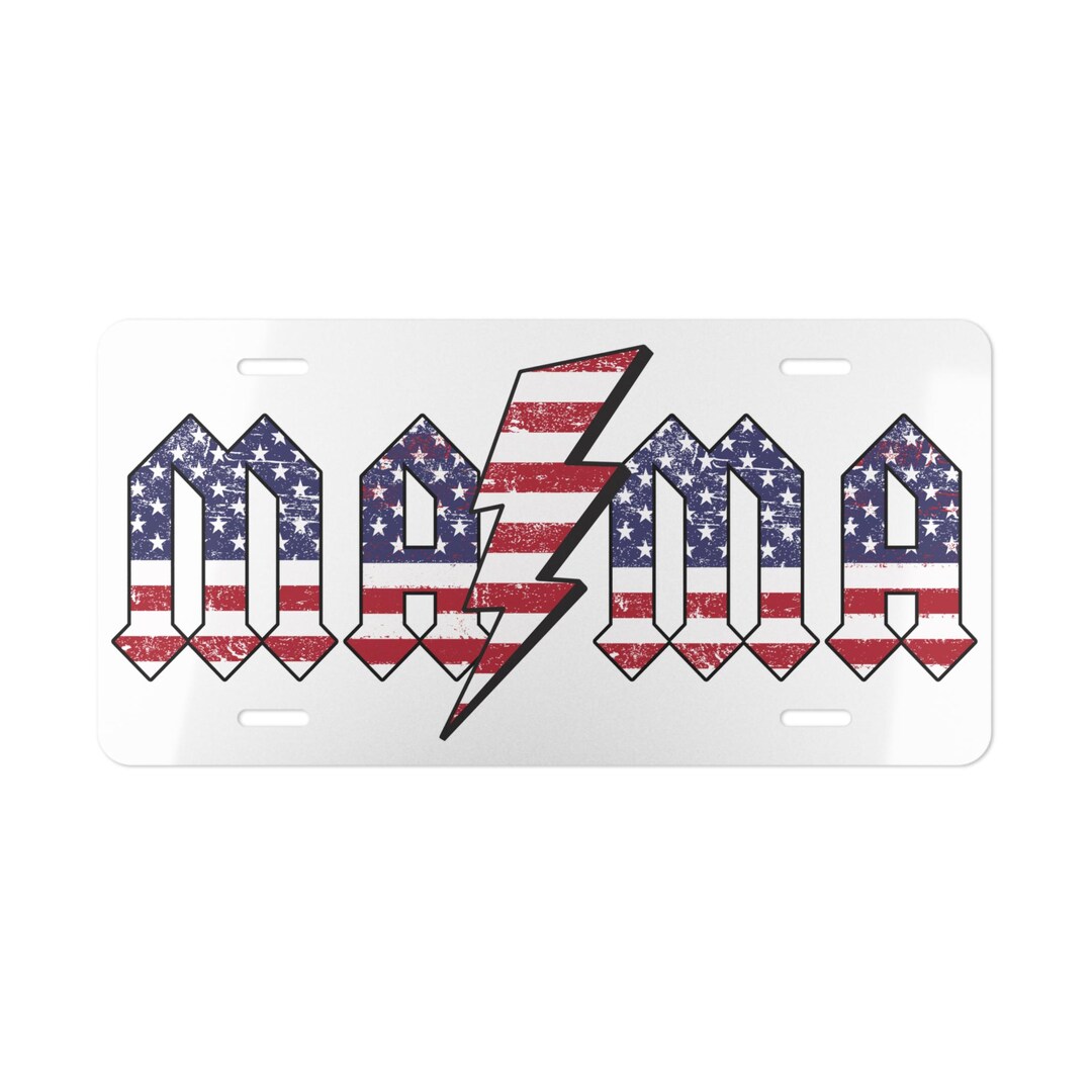 American Mama, Mom License Plate, Mama Front License Plate, American ...
