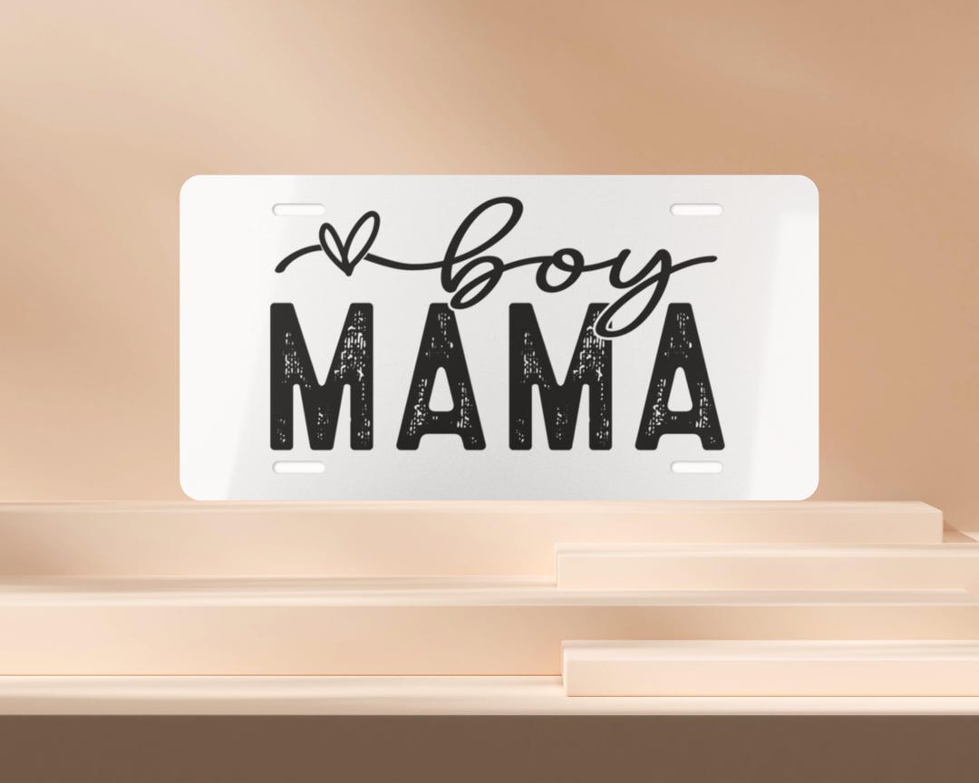 Boy Mom License Plate, Boy Mama Front License Plate, Vanity License ...
