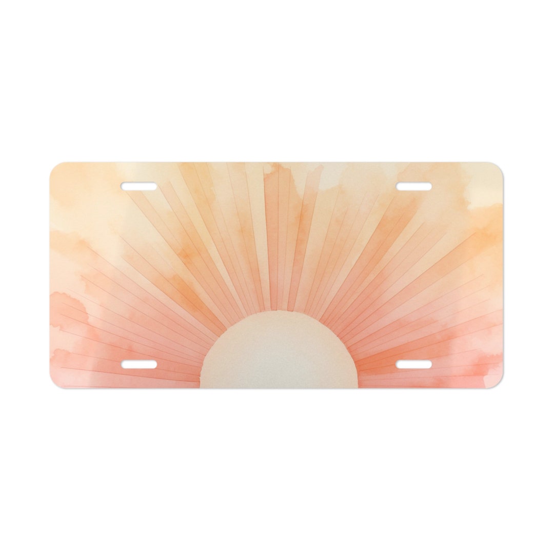 Boho License Plate, Sunshine Vanity License Plate, Boho Sun Front ...