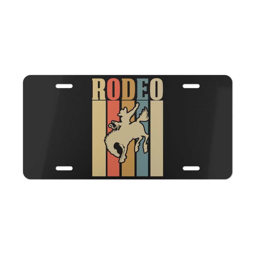 Western License Plate, Rodeo Front License Plate, Rodeo Vanity License ...
