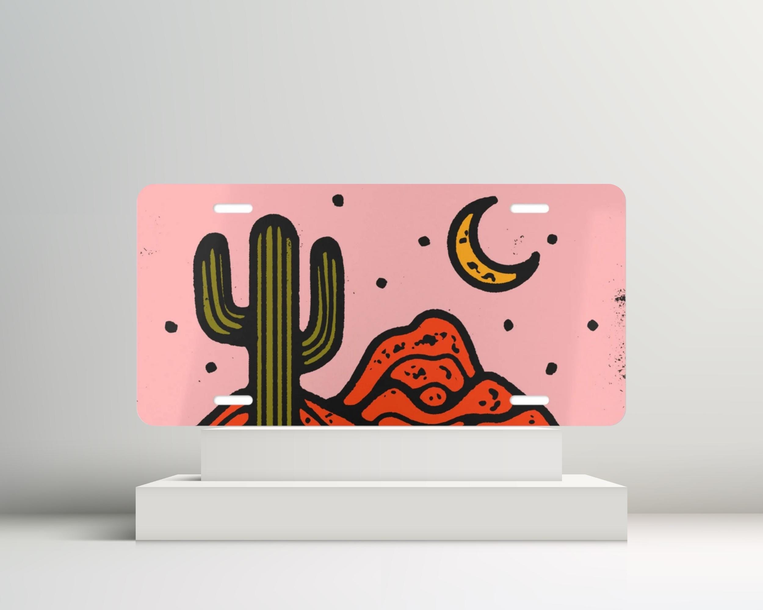 Retro License Plate, Desert Vanity License Plate, Cute License Plate - Etsy