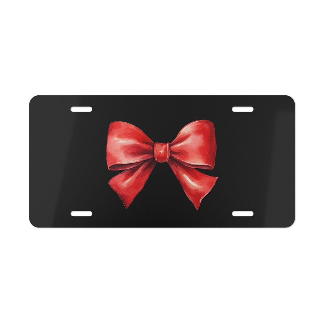 Cute License Plate, Bow Front License Plate, Vanity License Plate ...