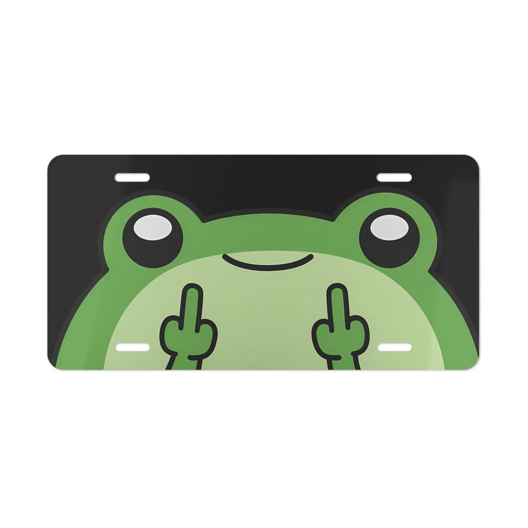 Funny Anime Kawaii Frog License Plate, Reptile License Plate - Etsy
