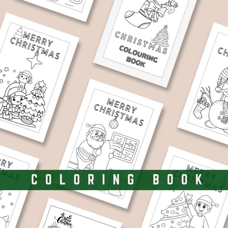 Christmas Colouring Printable Book, Creative Activity, Childrens ...