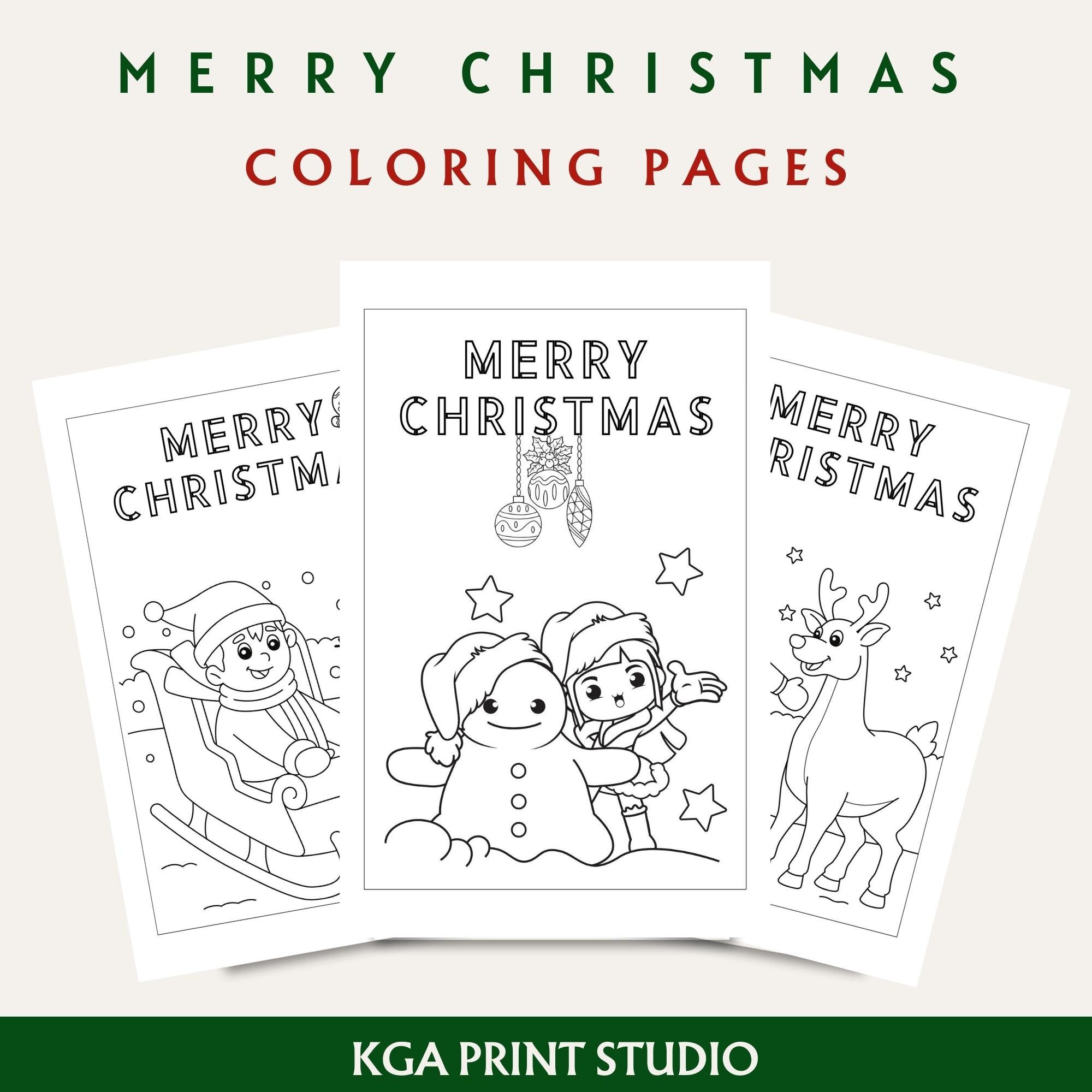 Christmas Colouring Printable Book, Creative Activity, Childrens ...