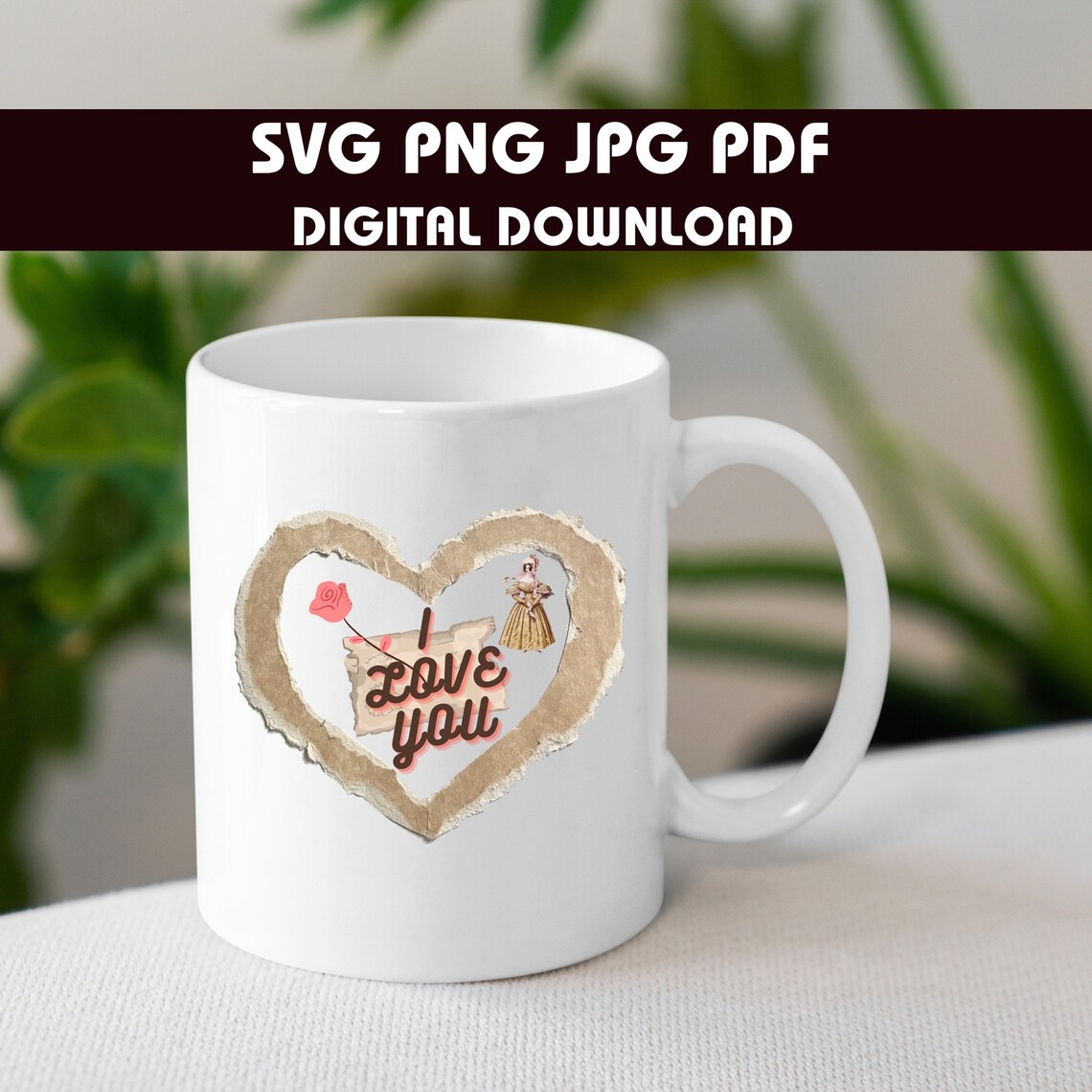 I Love You SVG, Ripped Paper Heart Svg, Png, Heart SVG, Valentines SVG ...