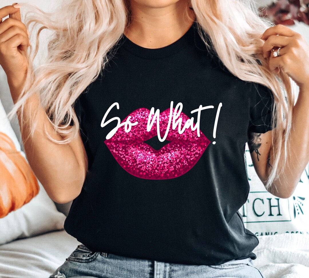 Pink Concert Tee Trendy Glittery Pink Shirt for Music Lovers, Pink ...