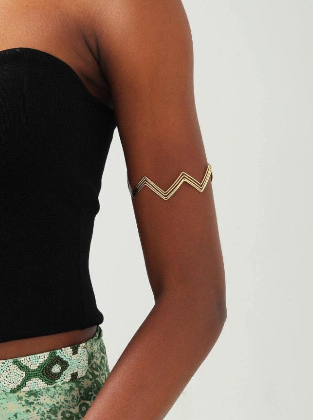 Minimalist Arm Cuff, Gold Arm Band, Gold Upper Arm Cuff Bracelet ...