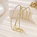 Minimalist Gold Arm Cuff: Fashionable Iron Upper Arm Band - Etsy
