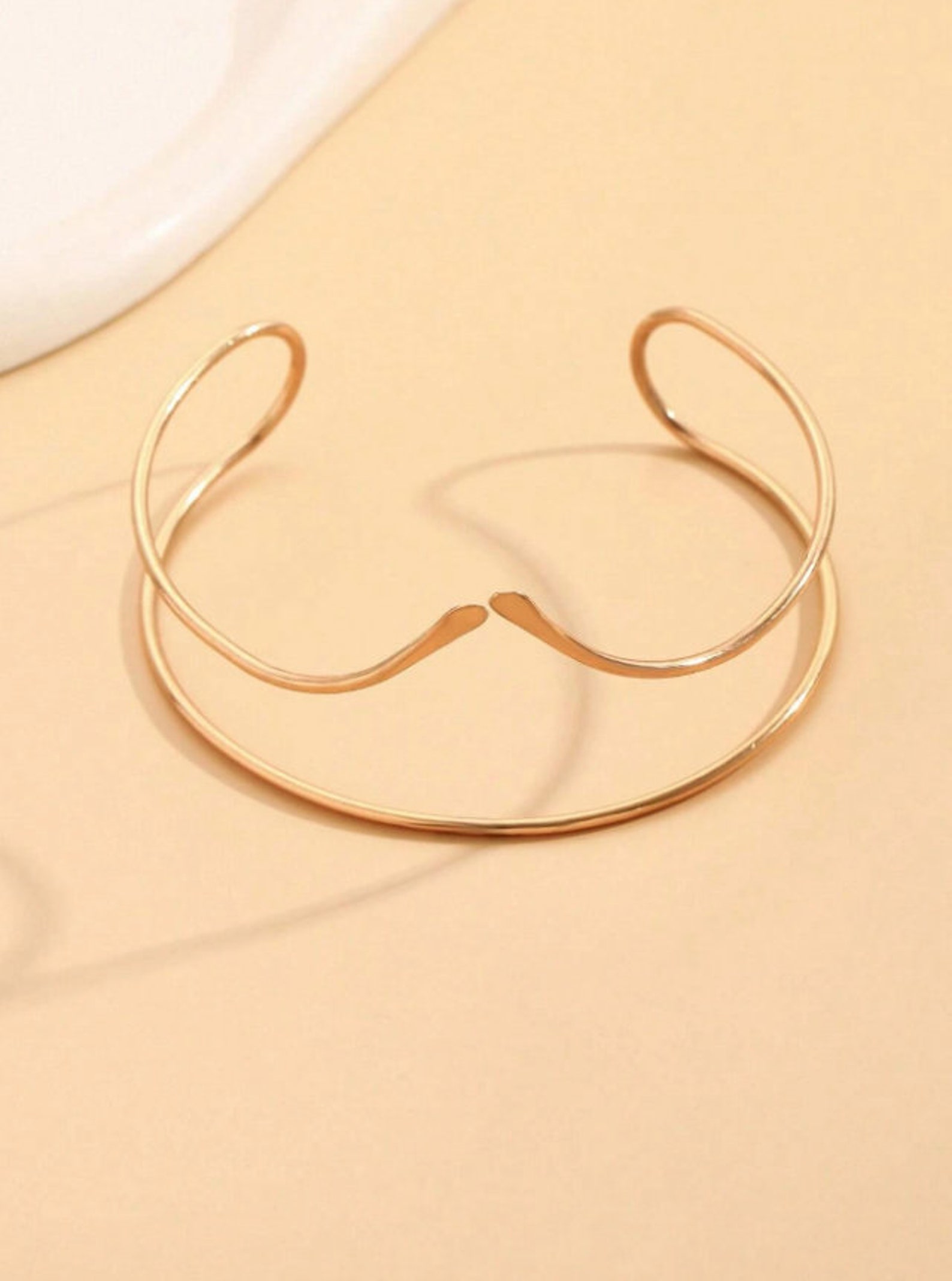 Minimalist Arm Cuff, Gold Arm Band, Gold Upper Arm Cuff Bracelet ...