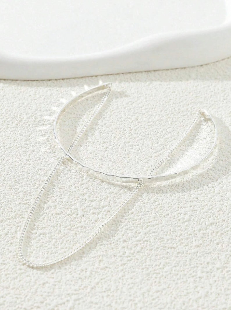 Minimalist Adjustable Arm Cuff Bracelet: Gold or Silver Arm Band - Etsy