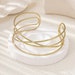Minimalist Gold Arm Cuff: Fashionable Iron Upper Arm Band - Etsy