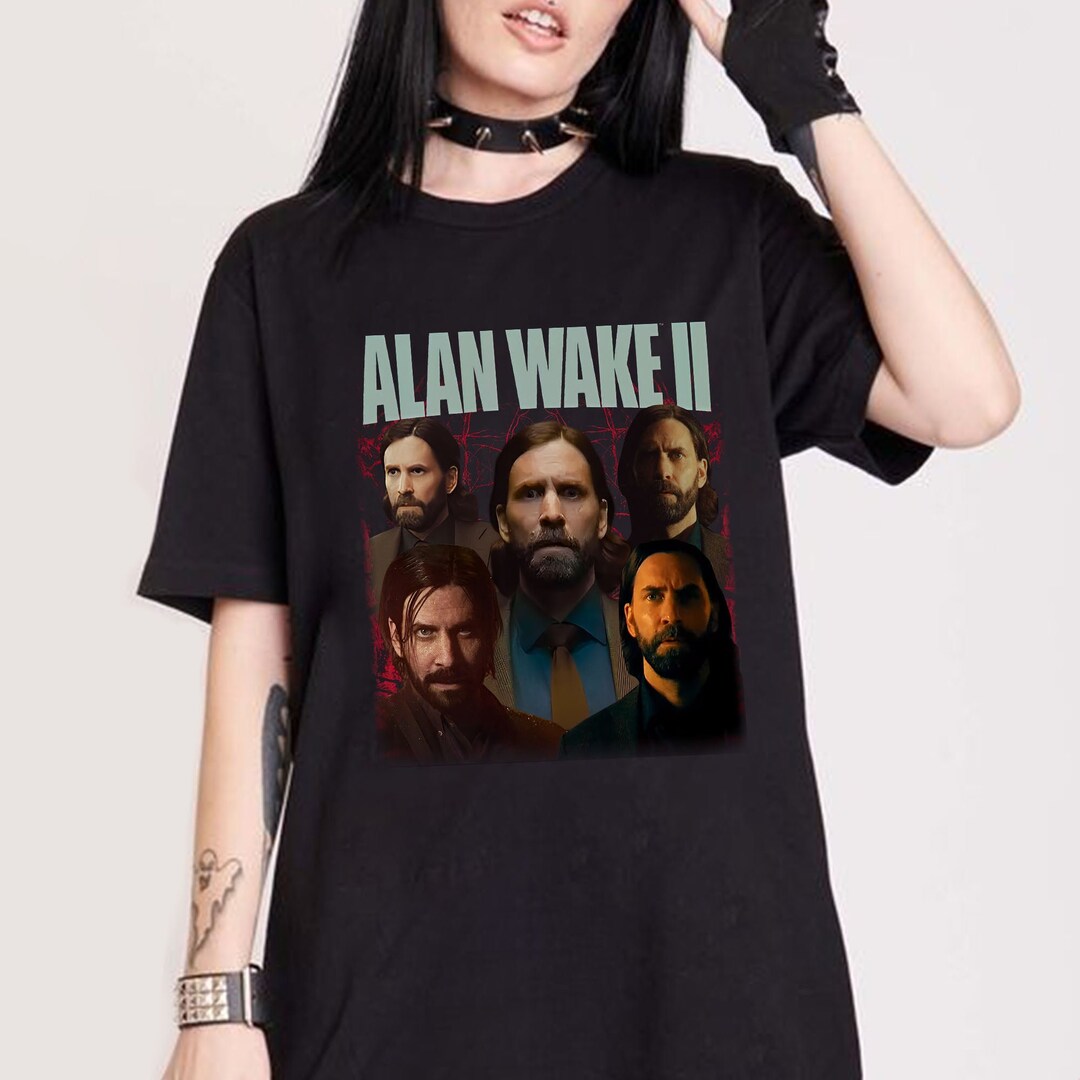 Alan Wake 2 Retro Bootleg Shirt Alan Wake Character Shirt - Etsy