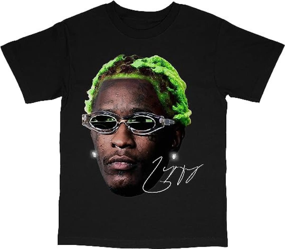 Young Thug Face Green Hair Inspired T-shirt Gift for Friends - Etsy