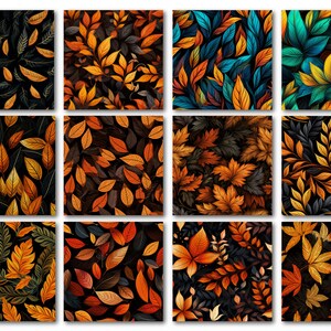 Breathtaking Collection of 50 Autumn Leaf Patterns Downloadable ...