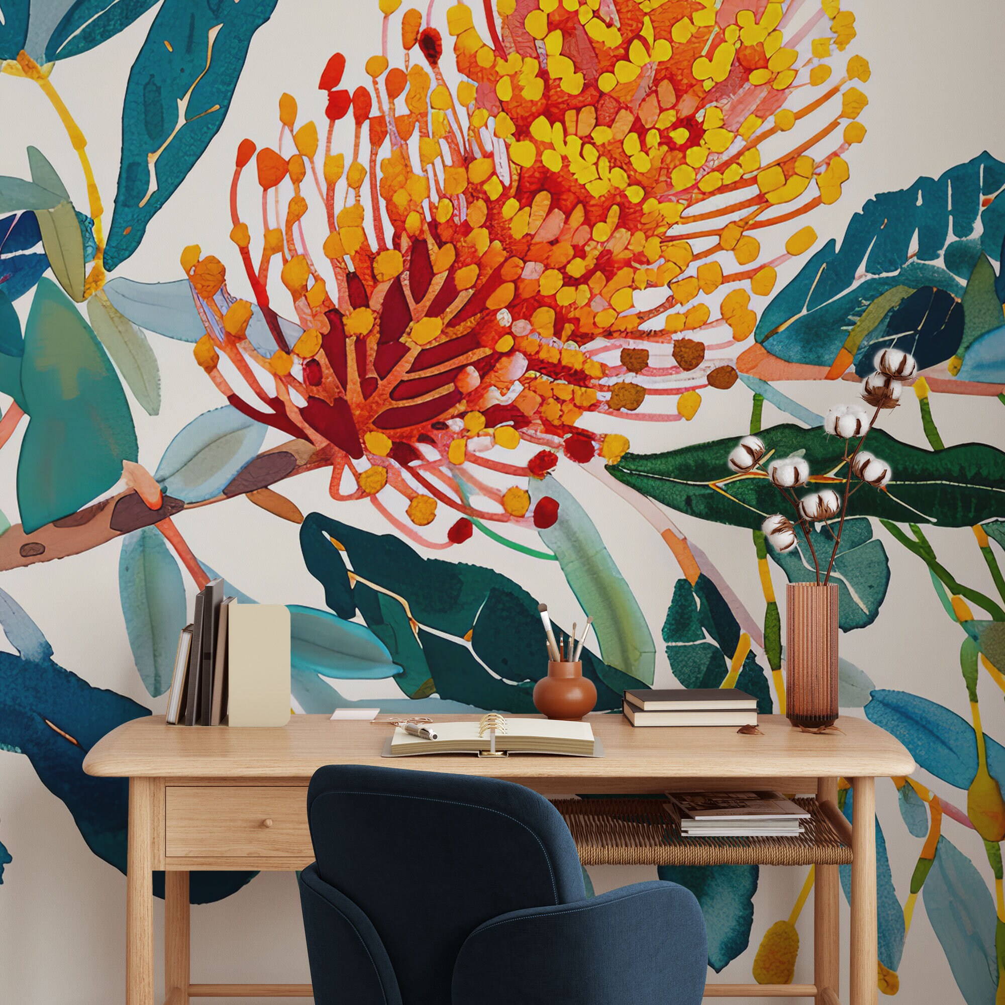 Australian Banksia Wallpaper Printable, DIGITAL DOWNLOAD Australian Art ...